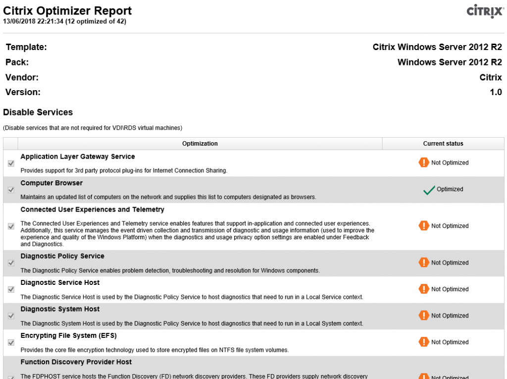 Using Citrix Optimizer | Blog Bujarra.com