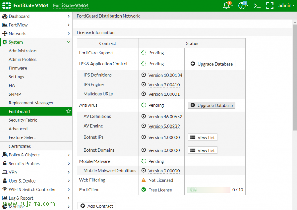 Fortigate-Actualizar-FortiGuard-Manualmente-01 | Blog Bujarra.com