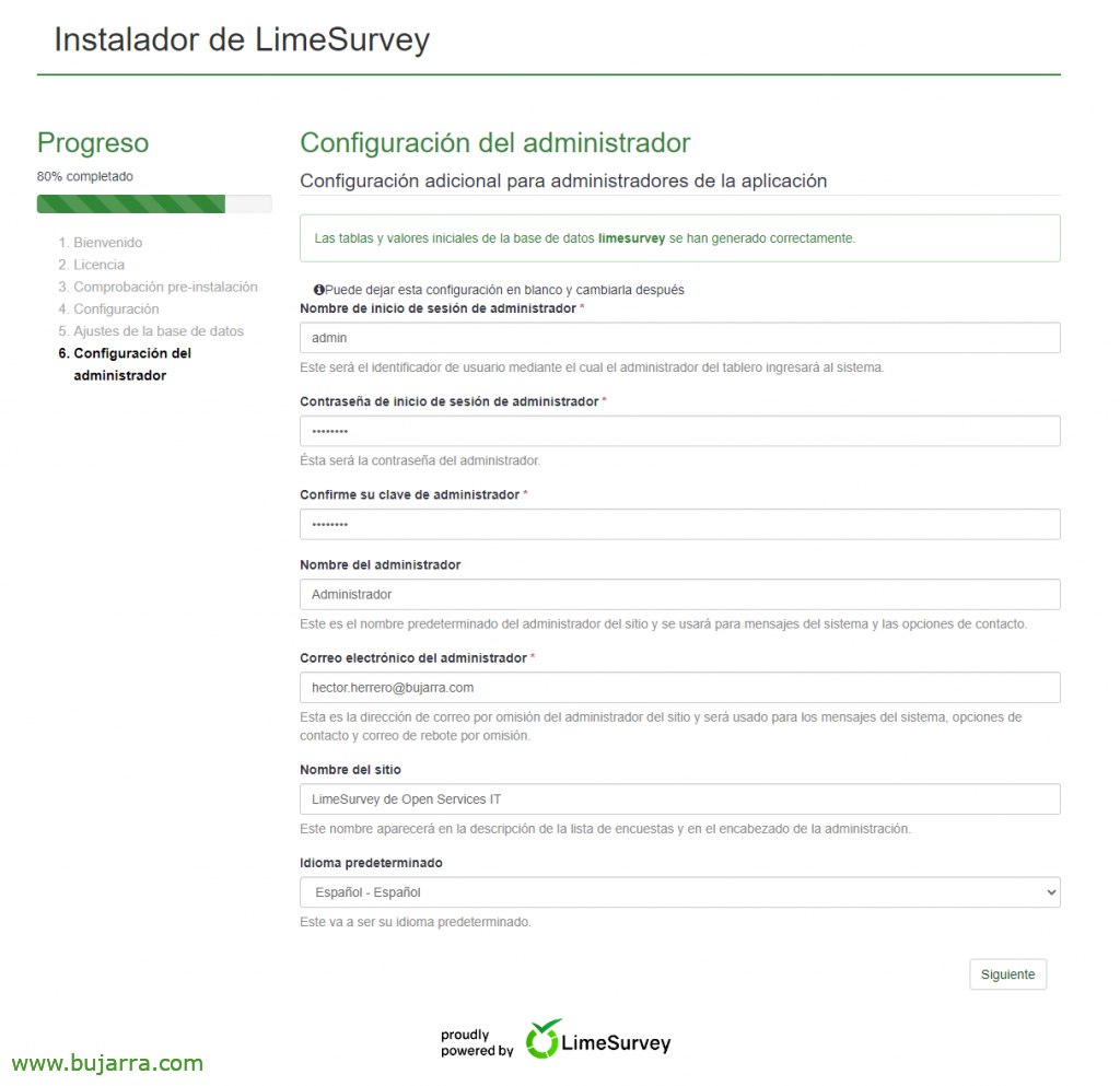 Instalando LimeSurvey, nuestro gestor de encuestas | Blog Bujarra.com