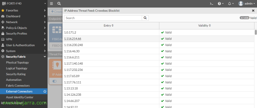 Pasando las blocklist de Crowdsec a nuestro firewall Fortigate | Blog ...