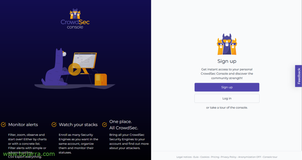 CrowdSec Console | Blog Bujarra.com