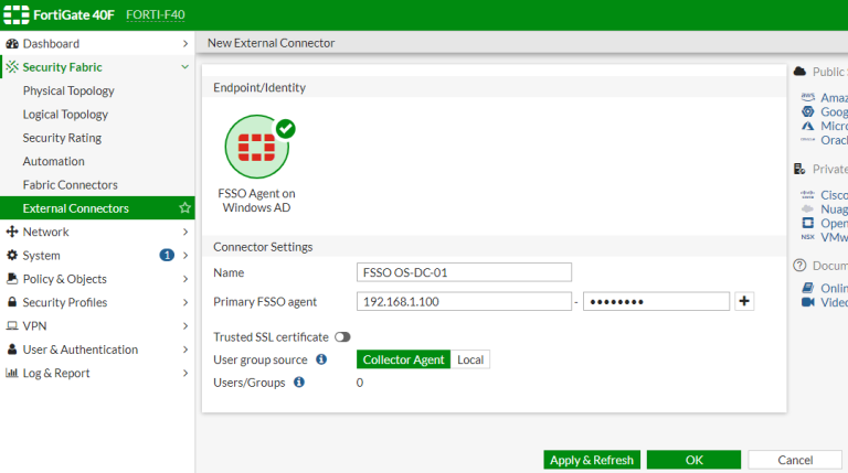 Implementing FSSOs to integrate Fortigate with Active Directory | Blog Bujarra.com