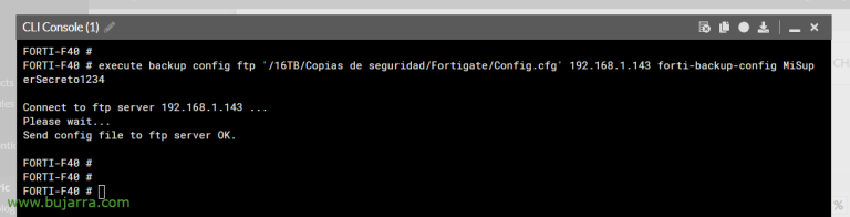Automated backup of Fortigate configuration | Blog Bujarra.com