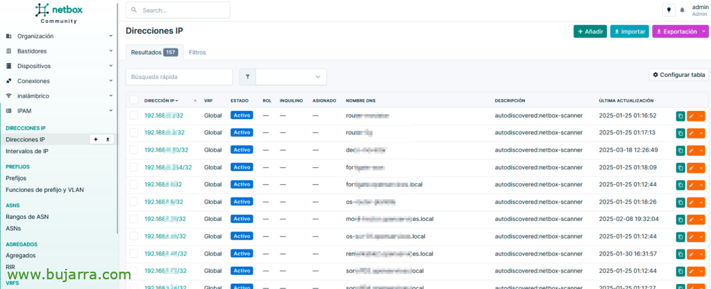 Deploying NetBox and NetBox-Scanner | Blog Bujarra.com